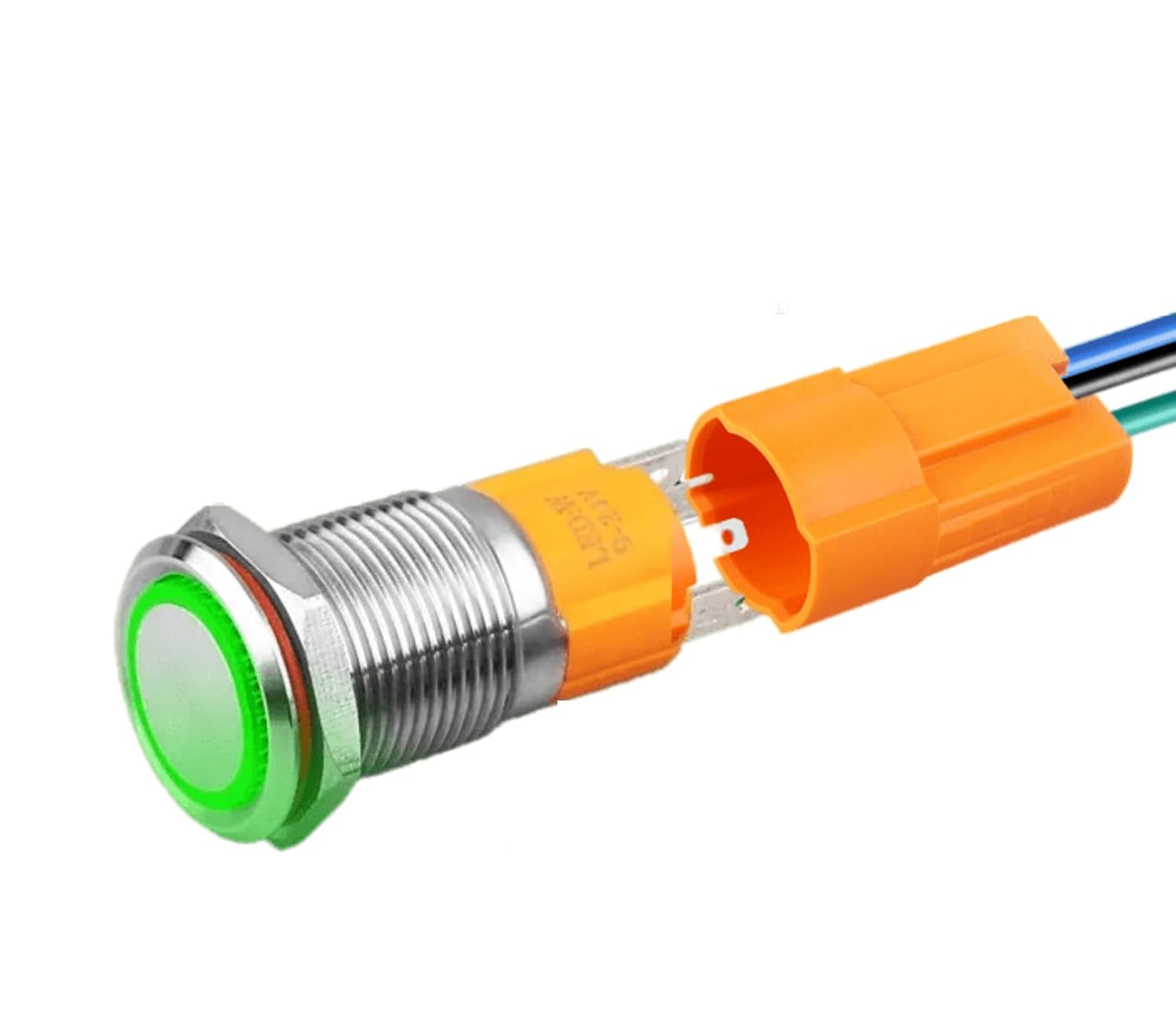 Premium 10A 16mm Metal High Current Latching Push-Button Switch with ...