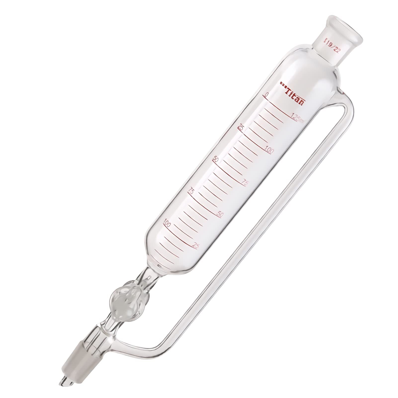 Glass Constant Pressure Graduated Addition Funnel With Glass Stopcock ...