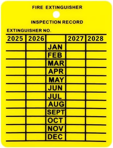 Amazon.com: (100 Pack) 2025 to 2028 Plastic Indoor Outdoor 4 Year Fire ...