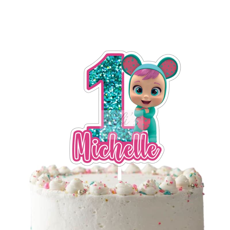 Cry Baby Cake Topper Personalized Cake Topper Customized Birthday Cake ...