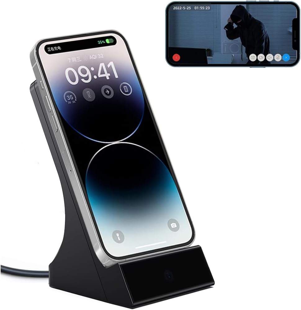 Amazon.com : LIZVIE Wireless Charger for iPhone - 1080P HD Mini Smart ...