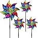 Amazon.com: Yoseklpee 9.4inch Reflective Pinwheels 4pcs Rainbow Wind ...