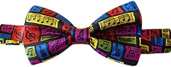 Steve Harris Mens Pre-Tied Adjustable Music Bowtie - Multicolor - One ...