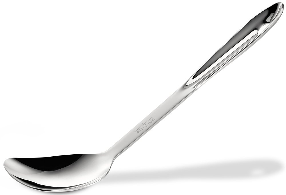 Buy All-Clad T102 Stainless Steel Solid Spoon/Kitchen Tool, 13-Inch ...