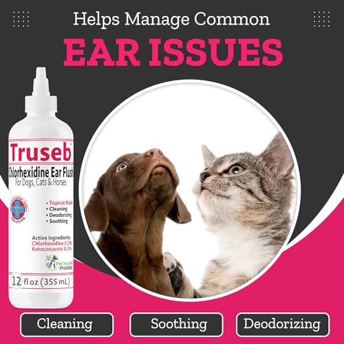 All Natural Ear Flush For Dogs & Cats, 0.2% Ketoconazole & 0.2% ...