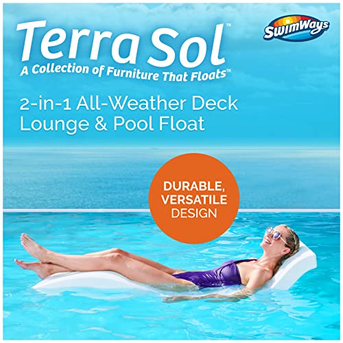 SwimWays Terra Sol Sonoma 2-in-1 Adult Pool Floats & Patio Lounge Chair ...