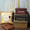 Amazon.com: CVHOMEDECO. Primitive Vintage Square Photos, Memories ...