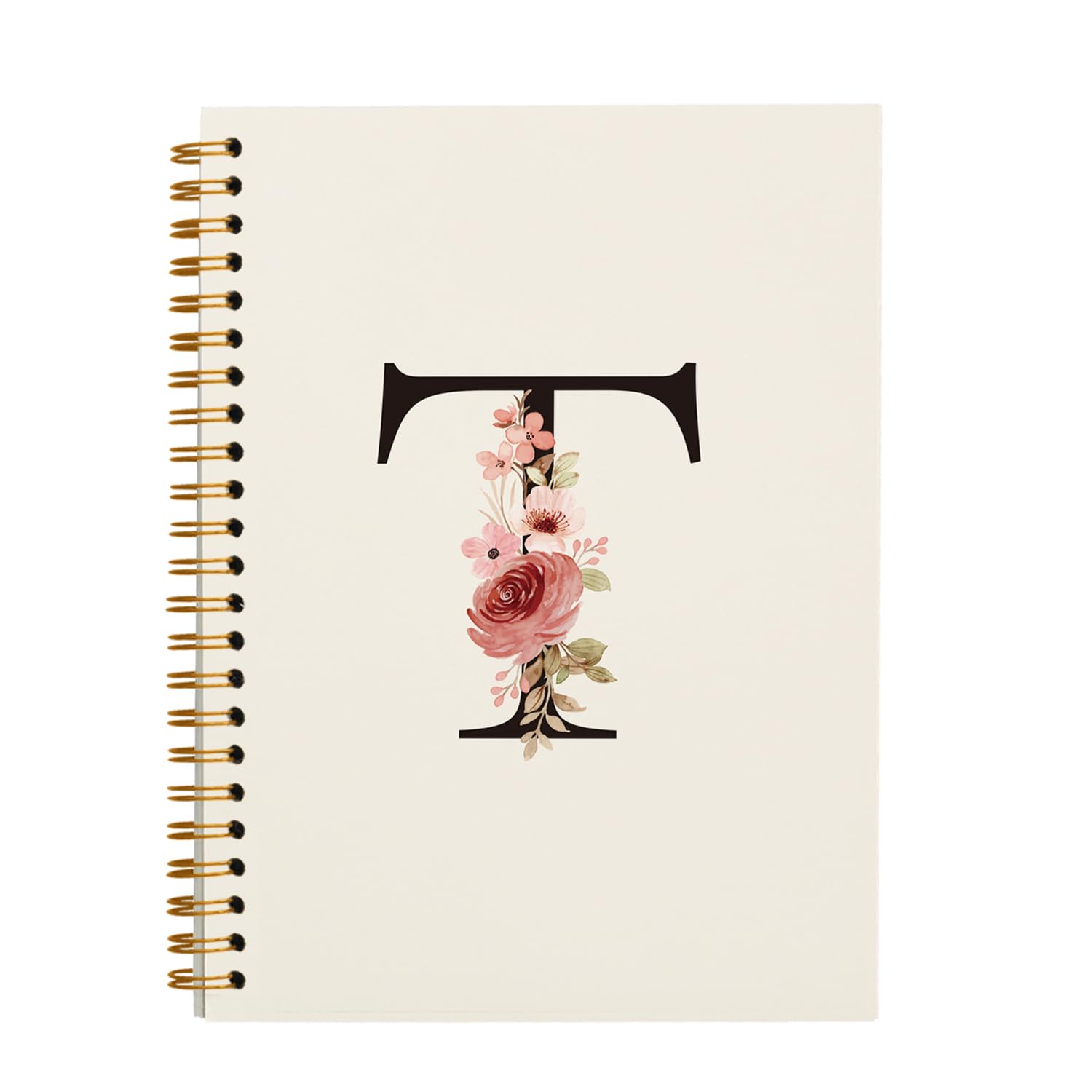Amazon.com : OXW Initial Letter T Notebook, Personalized Gifts, Custom ...