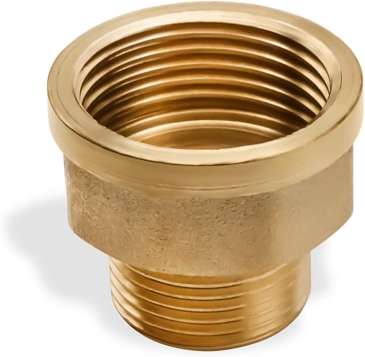 Amazon.com: Adapter 3/4" Male x 1 “ Female Threaded Brass Construction ...