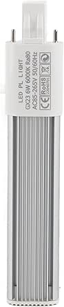 Tiiyee 6W 2-Pin LED Compact Lamp, GX23 2-Pin CFL Light Bulb Compact ...