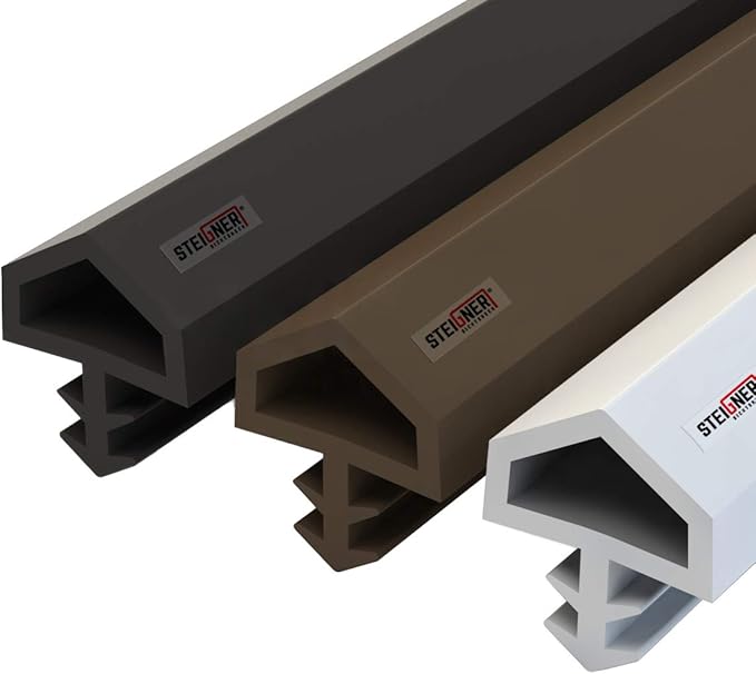 STEIGNER STD05 Door and Window Seal 50 m 12 mm Rubber Seal Brown PVC ...