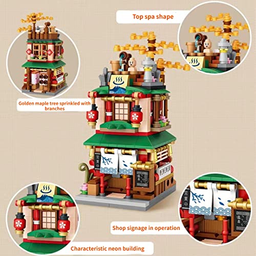 Modular House Building Set, Hot Spring House Model Set, 399 Pcs ...