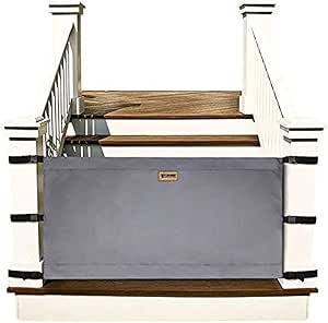 The Stair Barrier Baby and Pet Gates: No-Drill Portable Banister to ...