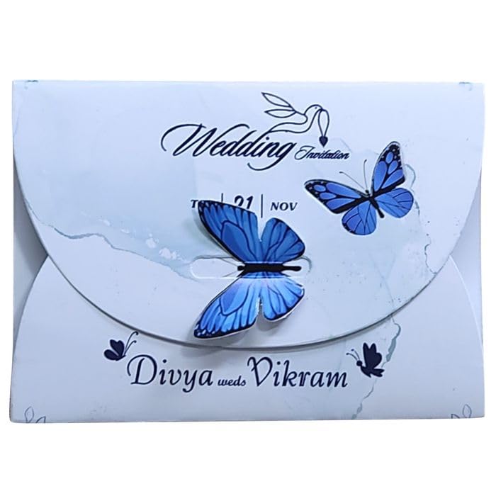 Butterfly Invitation For Wedding Luxury Handmade Wedding Card