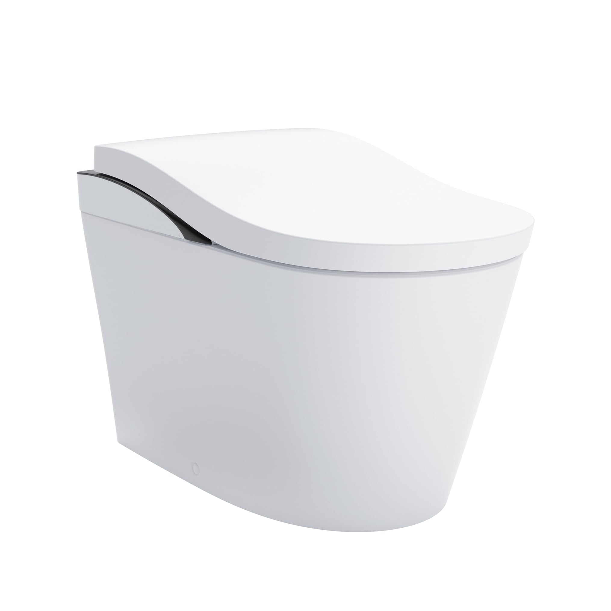 TOTO® Neorest® LS Dual Flush 1.0 or 0.8 GF Integrated Bidet Toilet, Cotton White with Black Trim ...