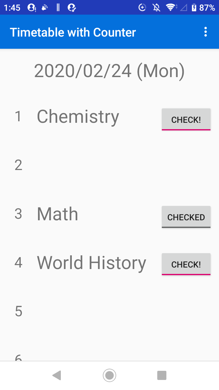 School Timetable with Attendance Counter - App on Amazon Appstore