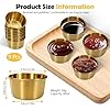 Amazon.com: Huakaile 9 Pcs 2 oz Stainless Steel Dipping Sauce Cup, Mini ...