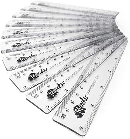 Ashton and Wright - 6 Inch / 15cm Transparent Rulers - Shatter ...