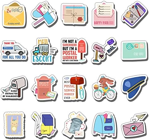 Amazon.com: GOLEEX 20 Pack Pcs Waterproof Vinyl Postal Worker Sticker ...