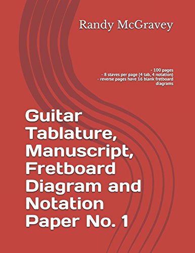 Guitar Tablature, Manuscript, Fretboard Diagram and Notation Paper No ...