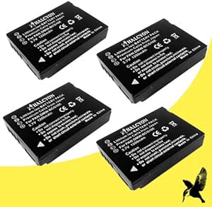 Amazon.com: Four Halcyon 1200 mAH Lithium Ion Replacement Batteries for ...
