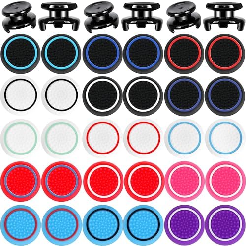 Amazon.com: CTHTBZ 24PCS Non-Slip Silicone Analog Joystick Thumb Stick ...