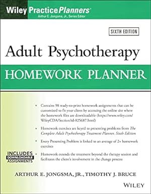 Amazon.com: The Complete Adult Psychotherapy Treatment Planner ...