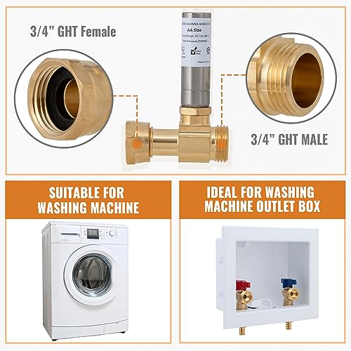 Snapklik.com : SUNGATOR Washing Machine Water Hammer Arrestor, 3/4 Inch ...