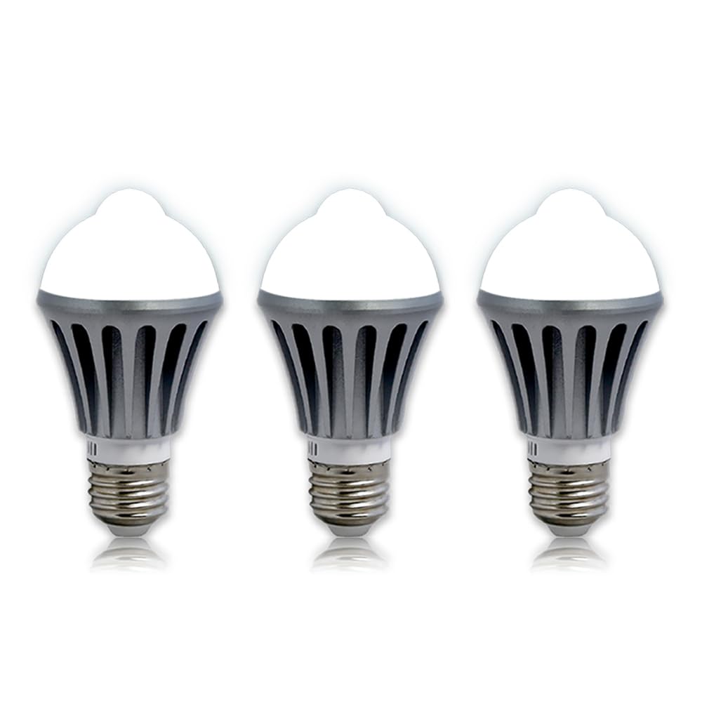 Amazon | 人感センサー ライト 電球 E26 E17 60W相当 人感センサー付 LED電球 LED 一般電球 自動点灯消灯 電球色 自然色 昼白色 人感 センサーライト 天井 壁 ...