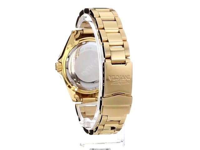 Watch Invicta Women＇s 15252 Pro Diver Gold Dial Gold-Plated Stainless ...
