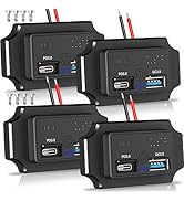 Amazon.com: 2PCS 12V RV USB Outlet with Touch Switch & Braille, 48W ...