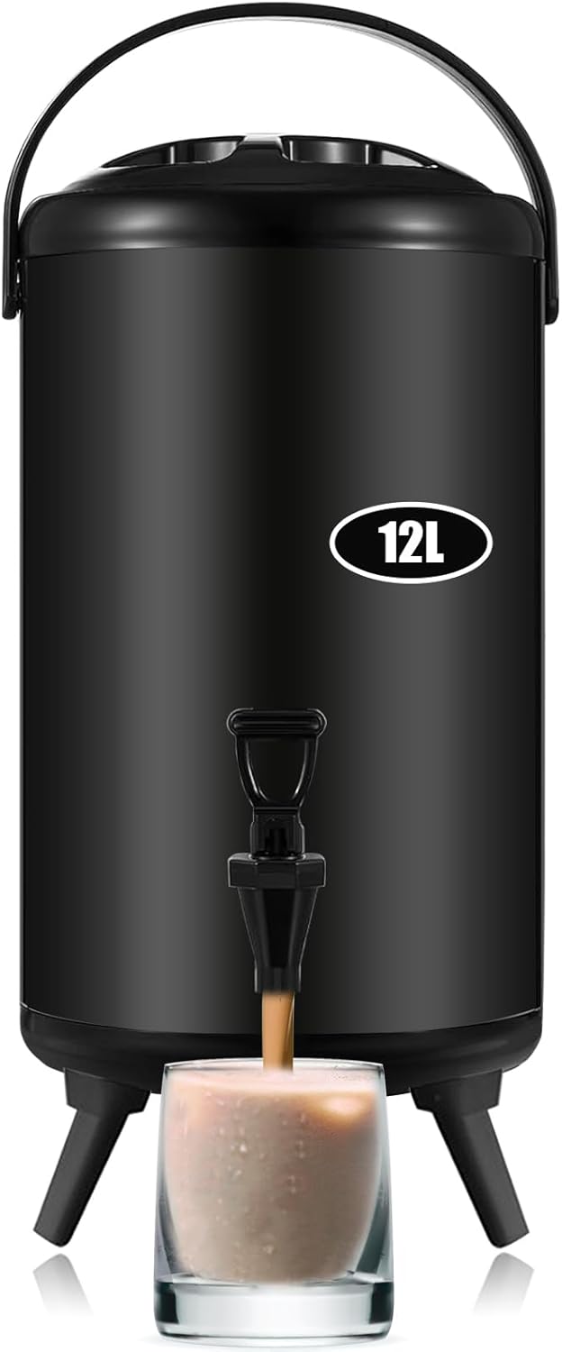 Amazon.com | Insulated Beverage Dispenser Hot Beverage Dispenser 12L ...