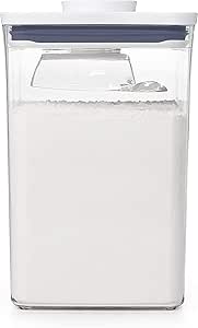 Amazon.com: OXO Good Grips POP Container Small Square Short with Coffee Scoop 1 Litre, White ...