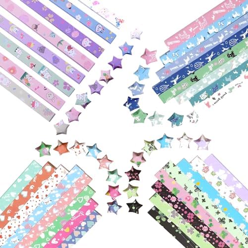 540 Sheets 12 Constellation Lucky Star Origami Paper Strips Galaxy, 8 ...