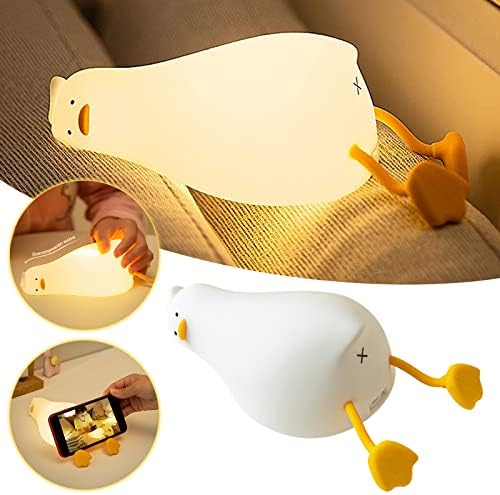 Amazon.com: Cute Silicone Duck Night Light, 3 Level Dimmable Touch ...