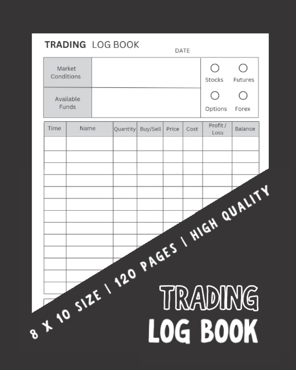 Amazon.com: Trading Log Book: Trade Planner & Investing Log Book For ...