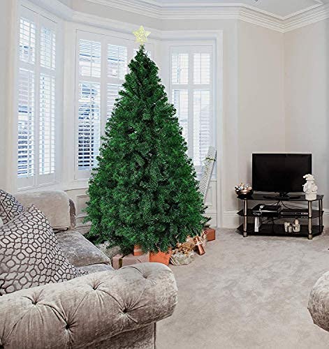 Buy 8 Feet Tall Christmas Tree -T- Xmas Tree with Solid Metal Legs ...