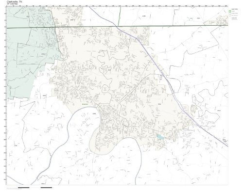 ZIP Code Wall Map of Clarksville, TN ZIP Code Map Not Laminated: Amazon ...