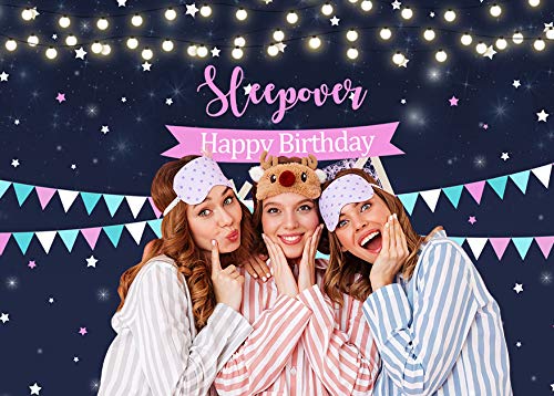 Buy Ticuenicoa 7x5ft Sleepover Birthday Backdrop Slumber Party ...