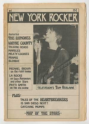 New York Rocker #1, February 1976: (SMITH, Patti, Tom Verlaine, Roberta ...