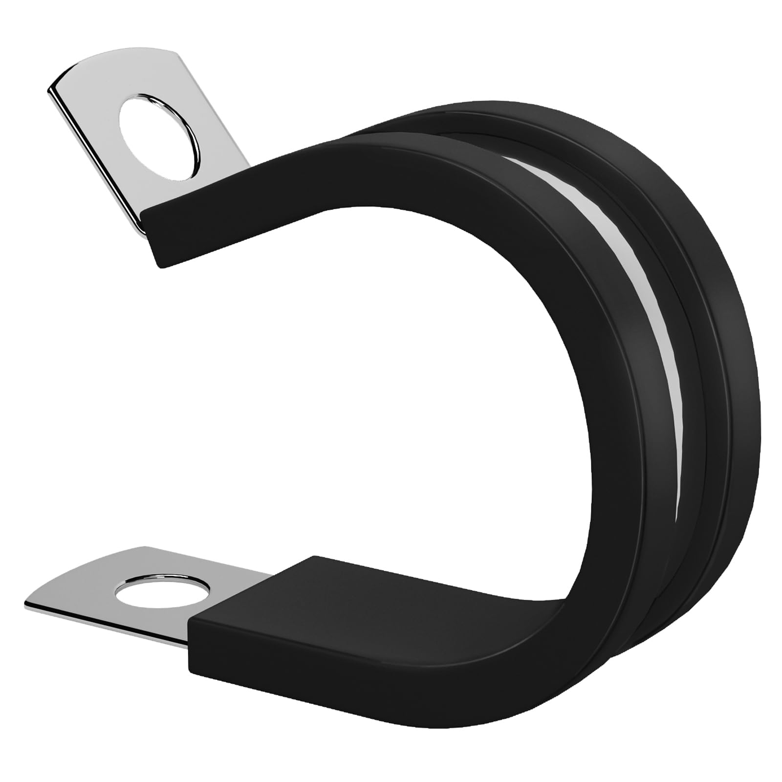 15 PCS 1 Inch Stainless Steel Cable Clamps, Rubber Cushioned Insulated ...