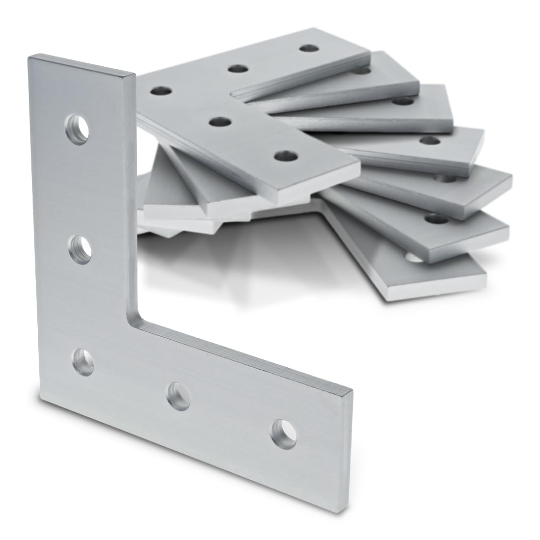 Amazon.com: 8020, 4481, 15 Series, Aluminum 5 Hole L Flat Plate Bracket ...