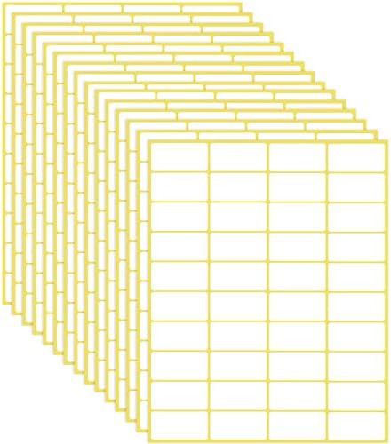 990 Pcs Small Sticky Labels, Matte White Labels, Matte White Stickers ...
