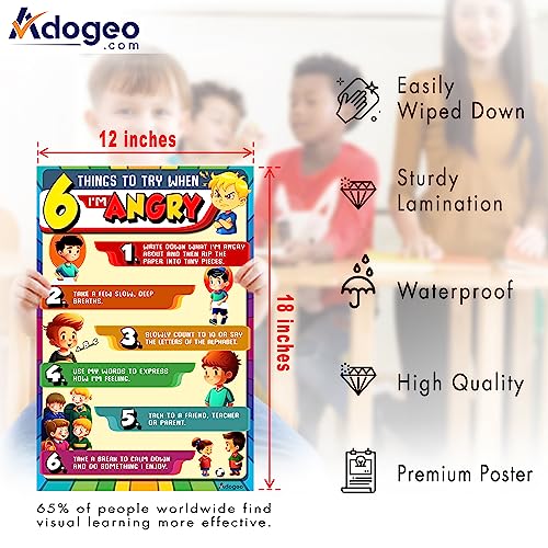 Snapklik.com : ADOGEO Safety Anger Management Poster For Kids ...