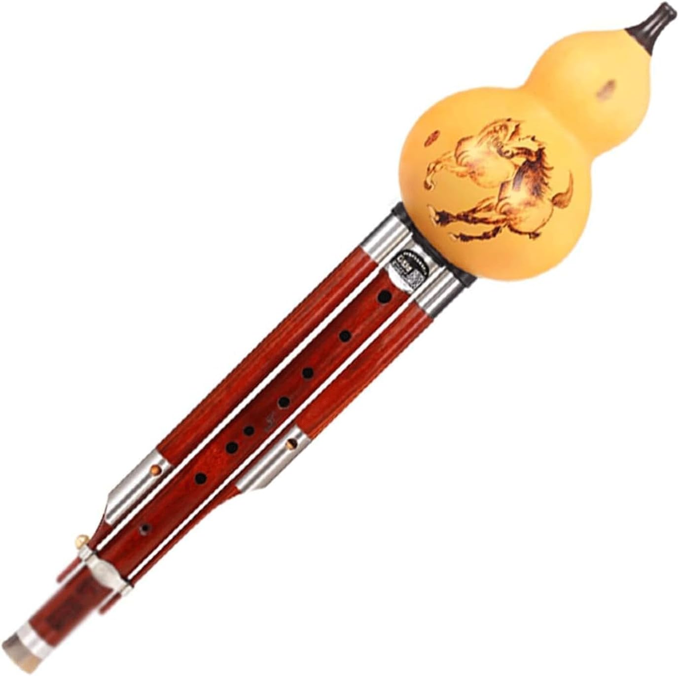 Amazon.com: Hulusi 9-hole Mahogany Cucurbit Flute Professional ...