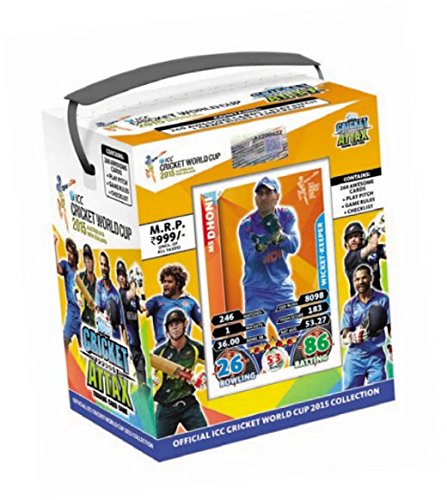 Topps ICC Cricket Attax ICC 2015, Multi Color (Carry Box of 50 ...