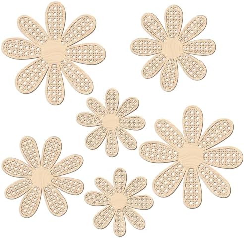 Amazon.com: Zeyune 6 Pcs Boho Daisy Flower Wall Art Decor Boho Nursery ...