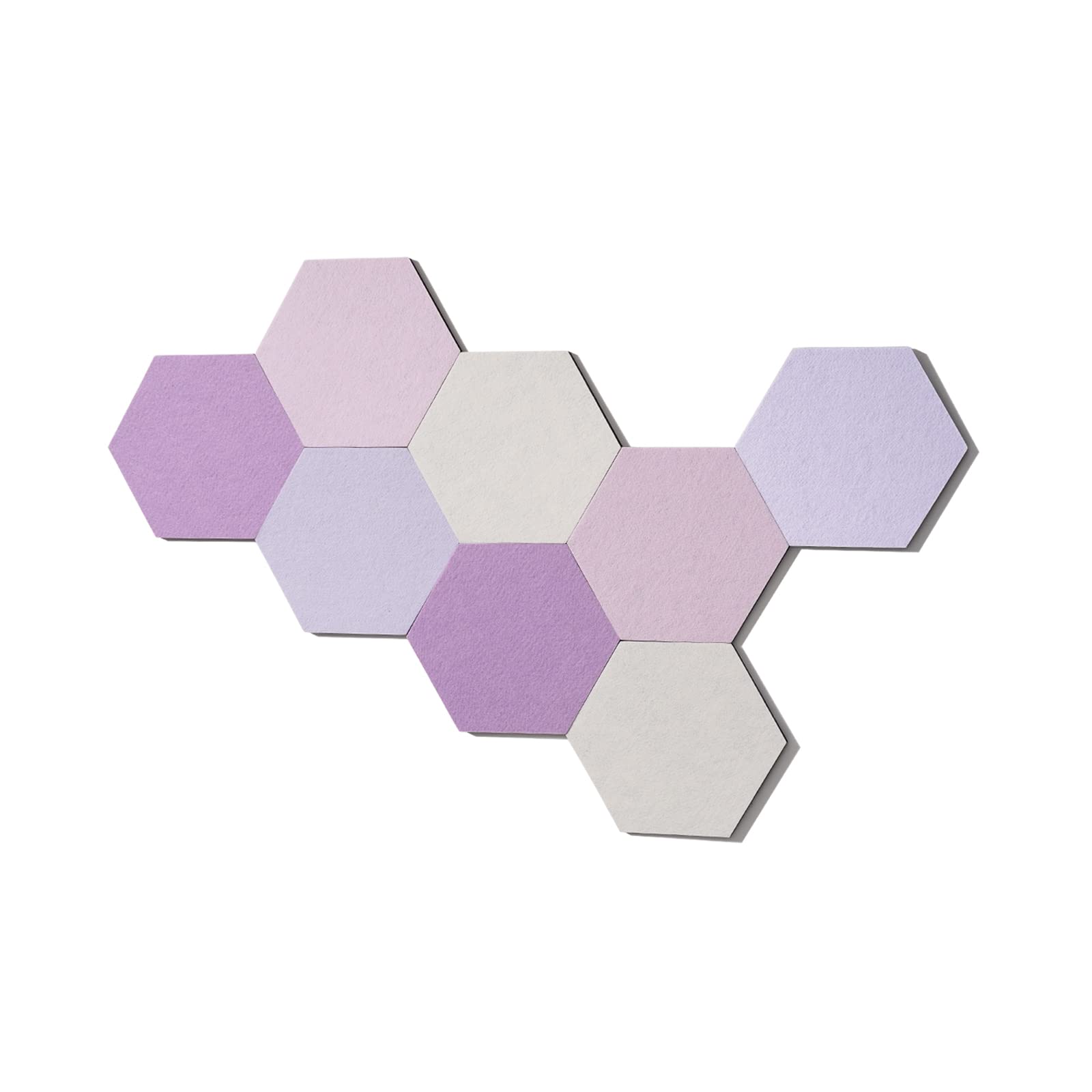 LAJAR 8 Pcs Self Adhesive Felt Bulletin Board Tiles (Large), Hexagon ...