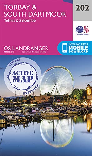 Torbay & South Dartmoor Map | Weatherproof | Totnes & Salcombe ...