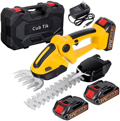 Amazon.com : Cordless Hedge Trimmer - 2 Pack 21V Battery with Charger ...